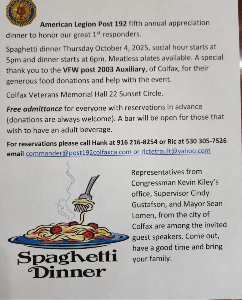 American Legion Post 192 invites you to their 5th Annual Appreciation ...